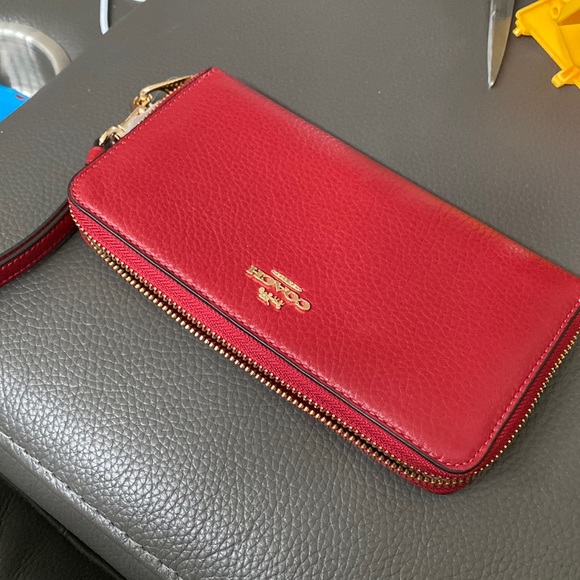 Coach | Bags | Coach Wallet Red | Poshmark